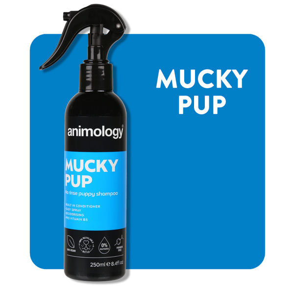 Mucky Pup No Rinse Puppy Shampoo 250ml – Animology Mucky Pup No Rinse Puppy Shampoo 250ml – Animology